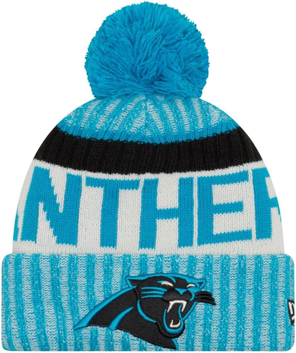 New Era Carolina Panthers Beanie NFL Sideline 2017 Blue - One-Size ...