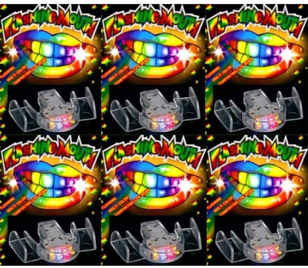 Mua 12 pieces Flashing Mouth Teeth Guard Mouthpiece Multi Color LED ...
