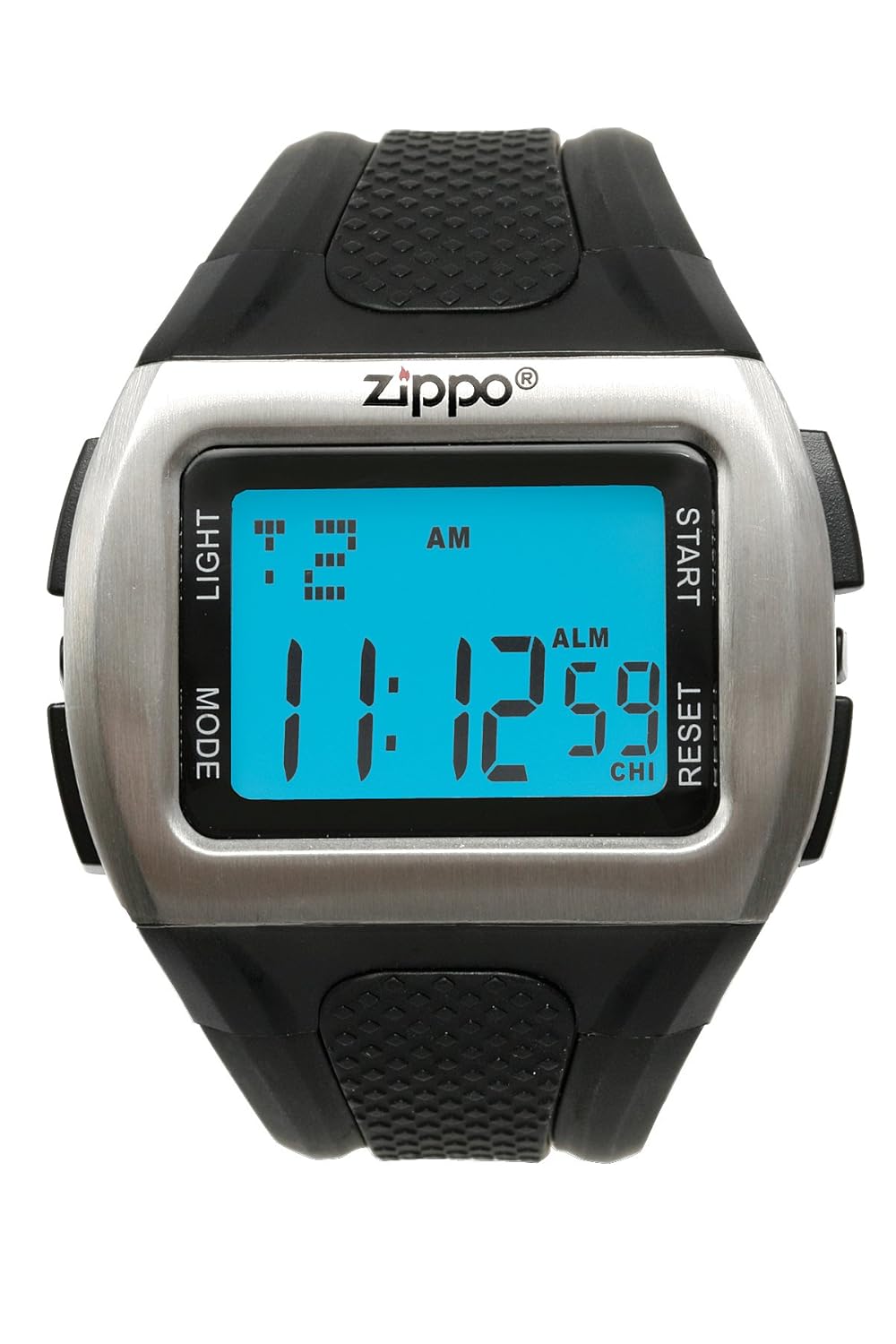 Zippo Men's Digital Sports Watch 45017 With Black Polyurethane Strap ...