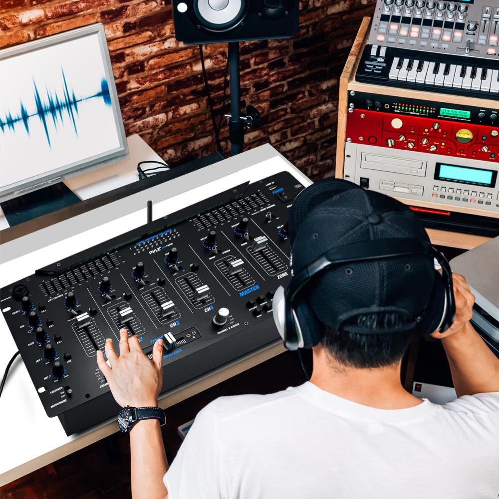 Mua Pyle 6 Channel Mixer DJ Controller with Bluetooth, Professional ...