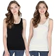 NIKIBIKI Women Seamless Basic Jersey Tank Top, Made in U.S.A, One Size ...
