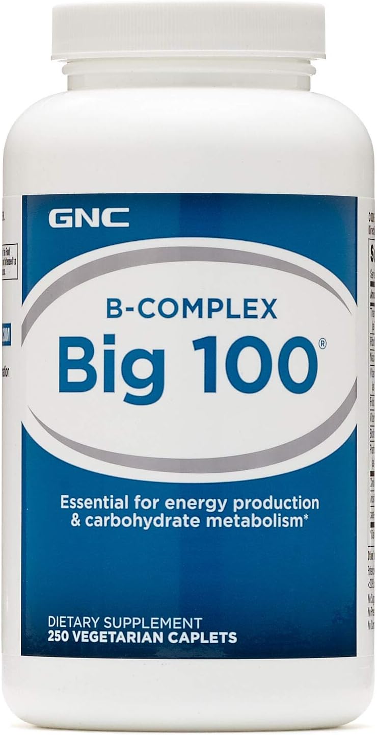 Amazon.com: GNC B-Complex Big 100 250 Vegetarian Caplets: Health ...