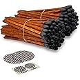 Amazon.com: 4" Brown Stick Black Tip Espresso Matches (100 Count ...