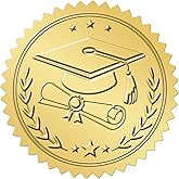 Amazon.com: Whaline 500Pcs Graduation Cap Foil Seal Sticker Embossed ...