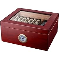 Amazon.com: Mantello Cigars Glass Top Cigar Humidors - Humidor Cigar ...