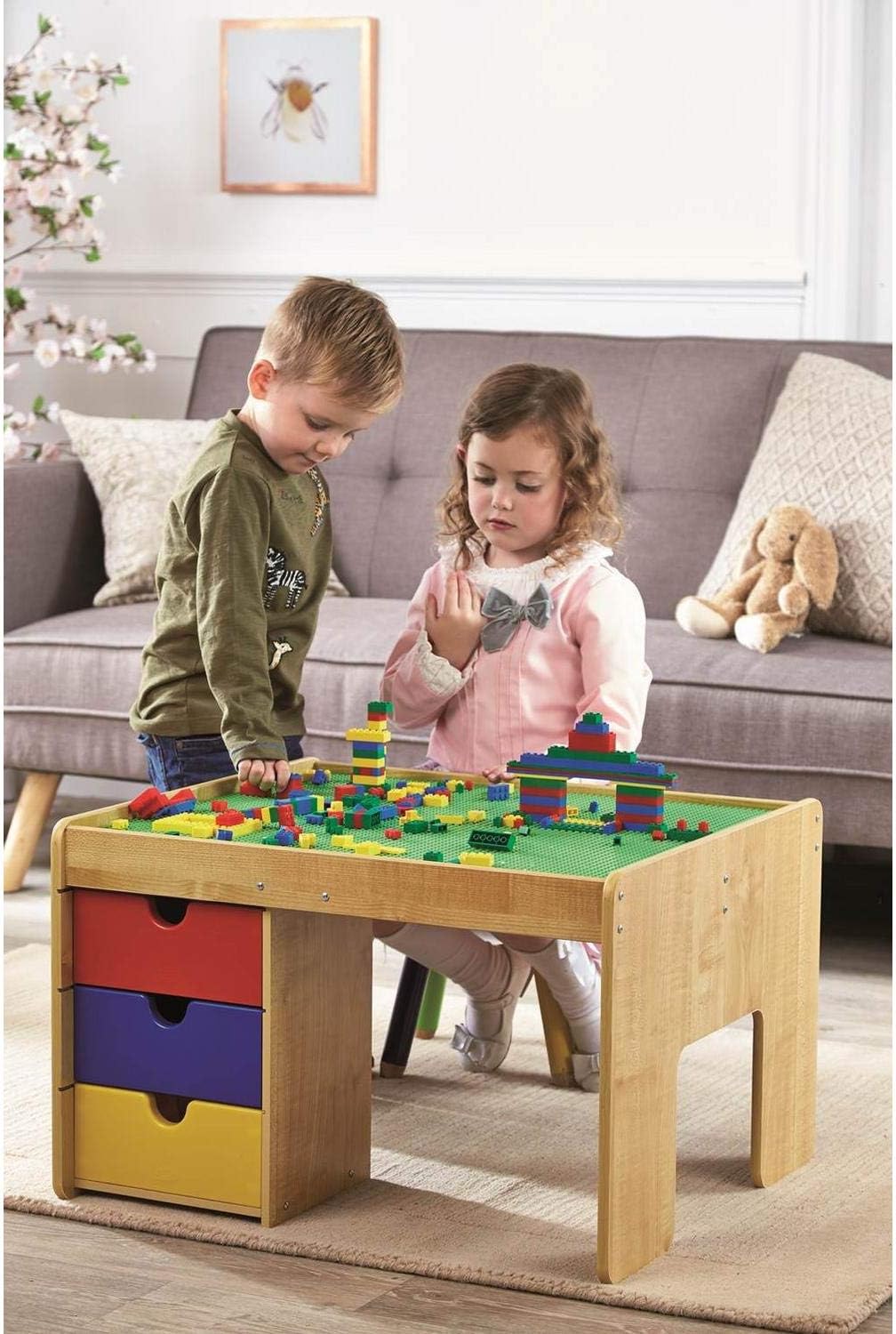 E.G.L Brick Building Table with Bricks – BigaMart