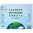 Amazon.com: 50 Laundry sheets 100 loads | Fresh Linen smell - Laundry ...