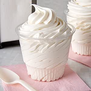 12 oz. Crystal-Clear Plastic Ice-cream Cups, Dessert Cups, Frozen ...