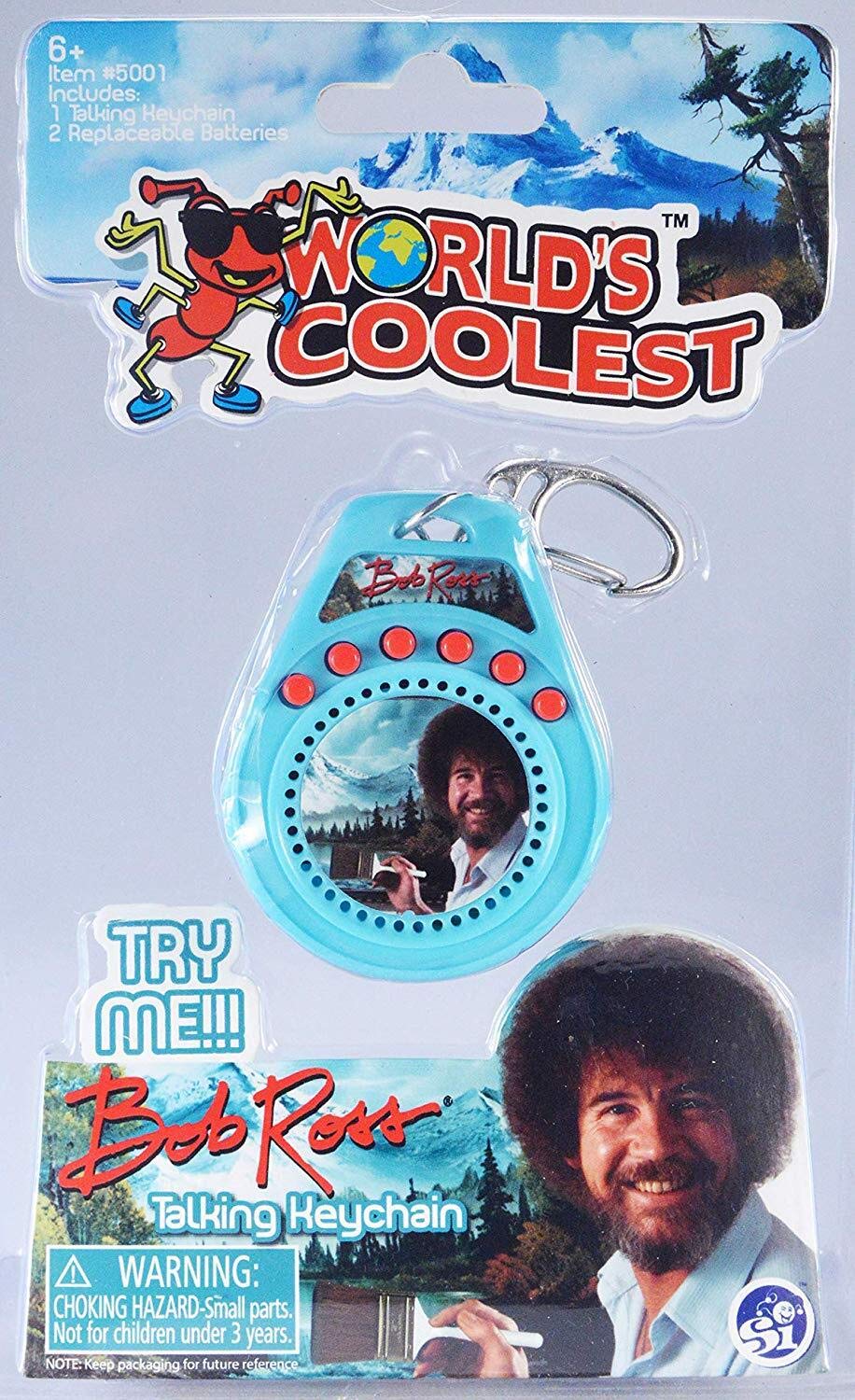 World's Coolest Bob Ross Talking Keychain, Multicolor, Small for sale ...