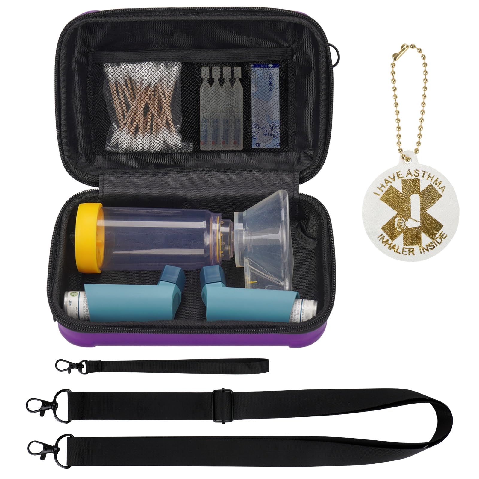 MGZNMTY Travel Carrying Case for Asthma Inhaler, Inhaler Spacer for ...
