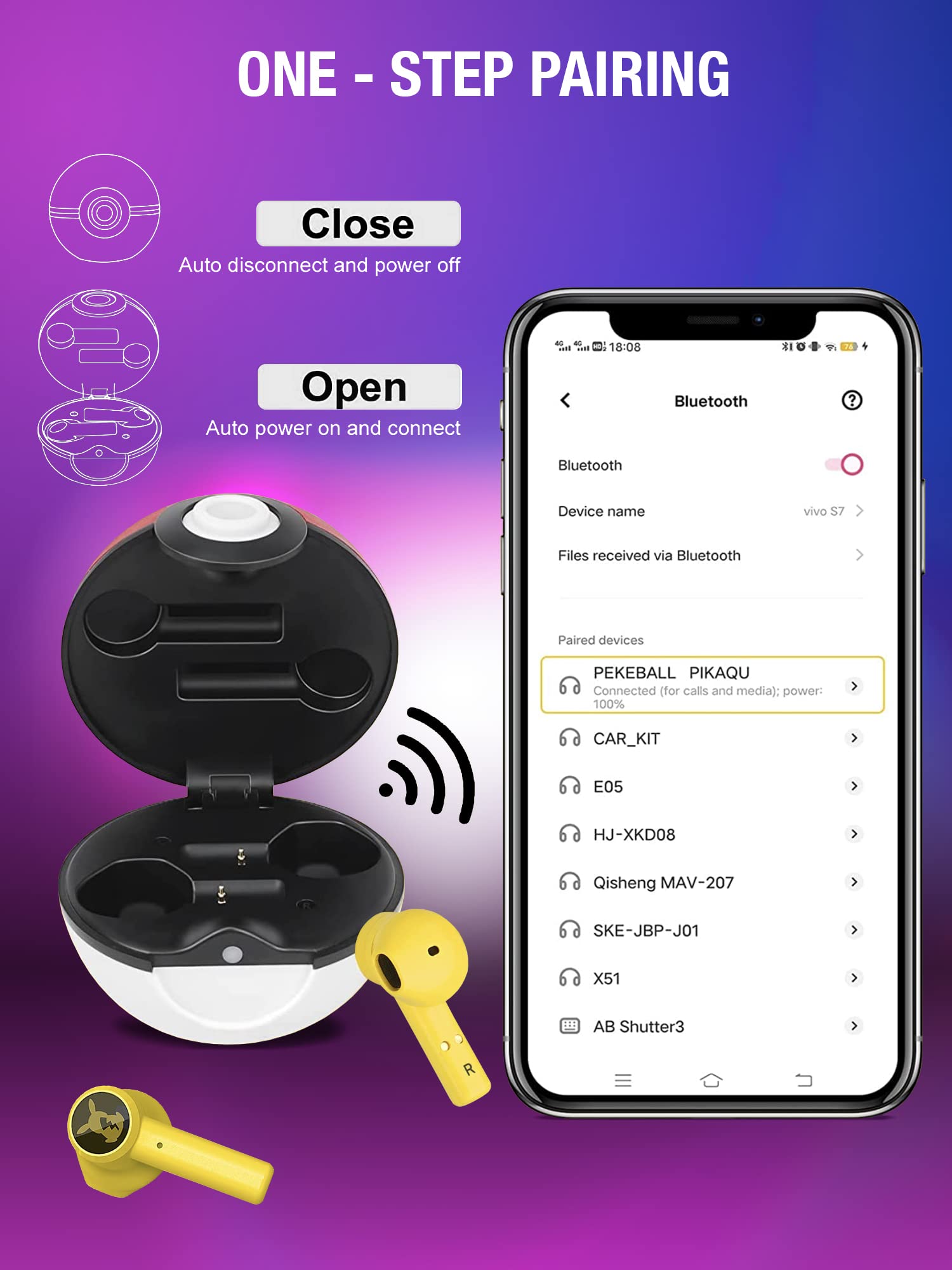 Mua Anime Stuff Headphones - Bluetooth Wireless Earbuds with Elf Ball ...