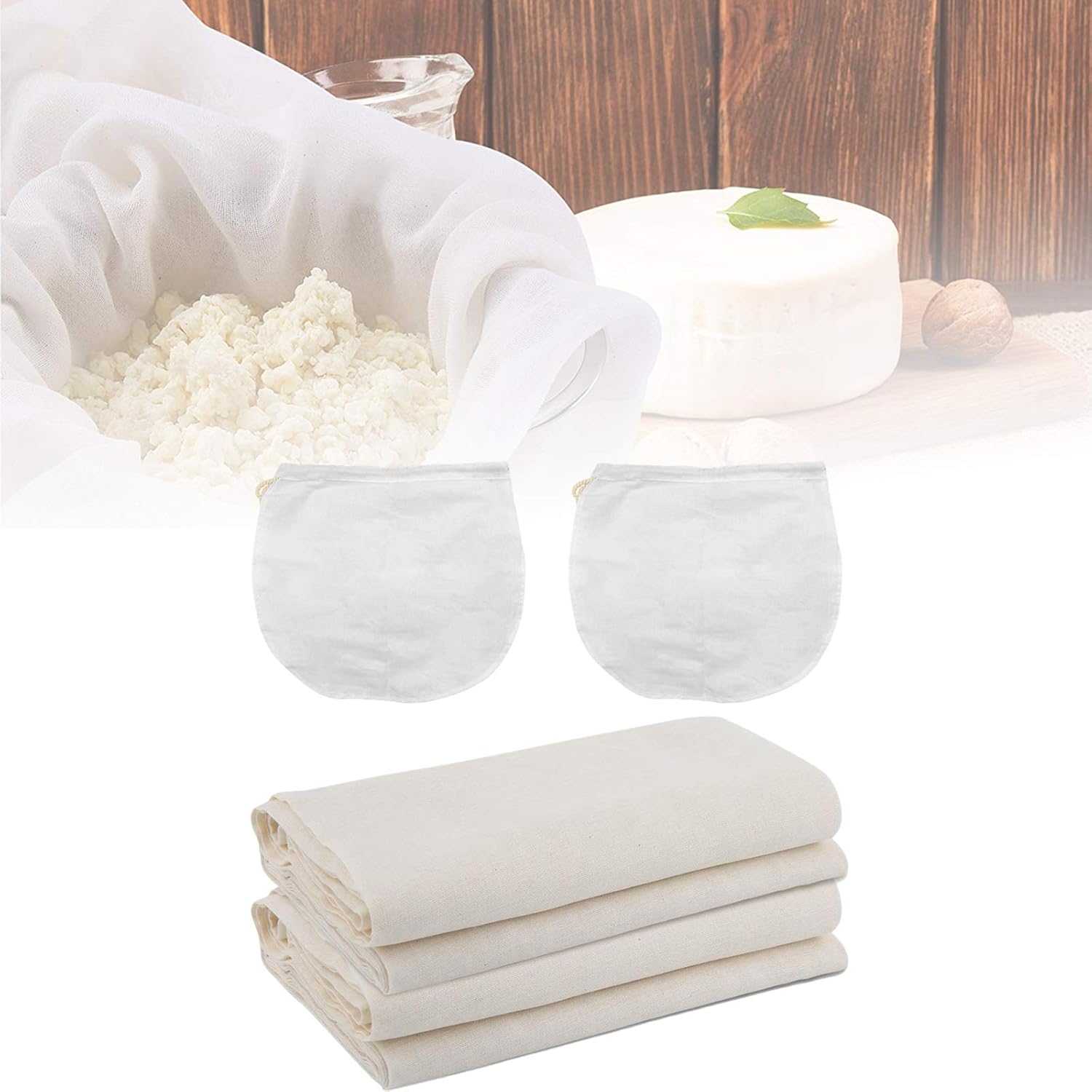 Cheesecloth, Reusable Cheese Cloth, Cheese Cloths for Straining, 54 Sq ...