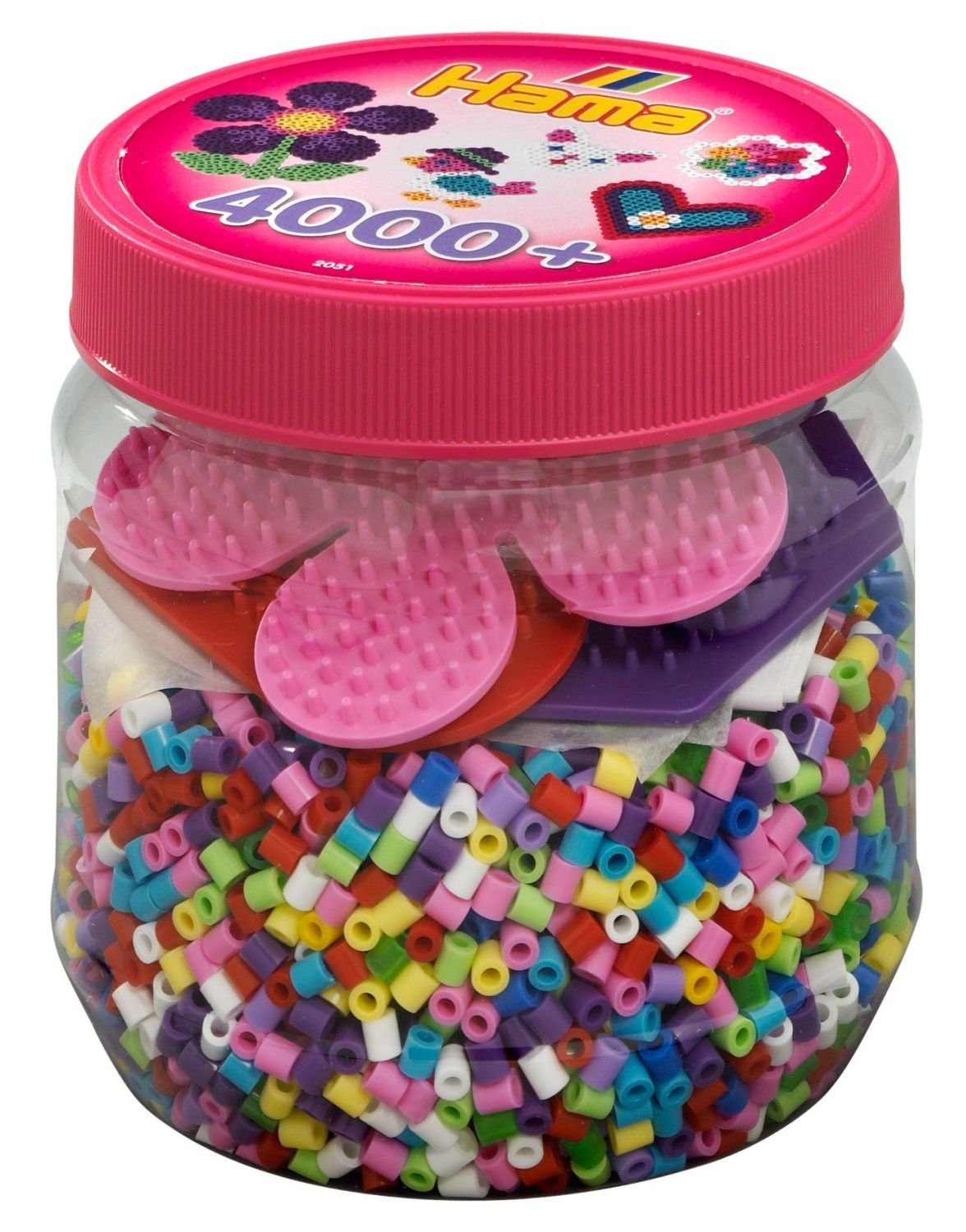Collectibles Hama Beads and Pegboards in Tub Pink 10.2051 Collectibles ...