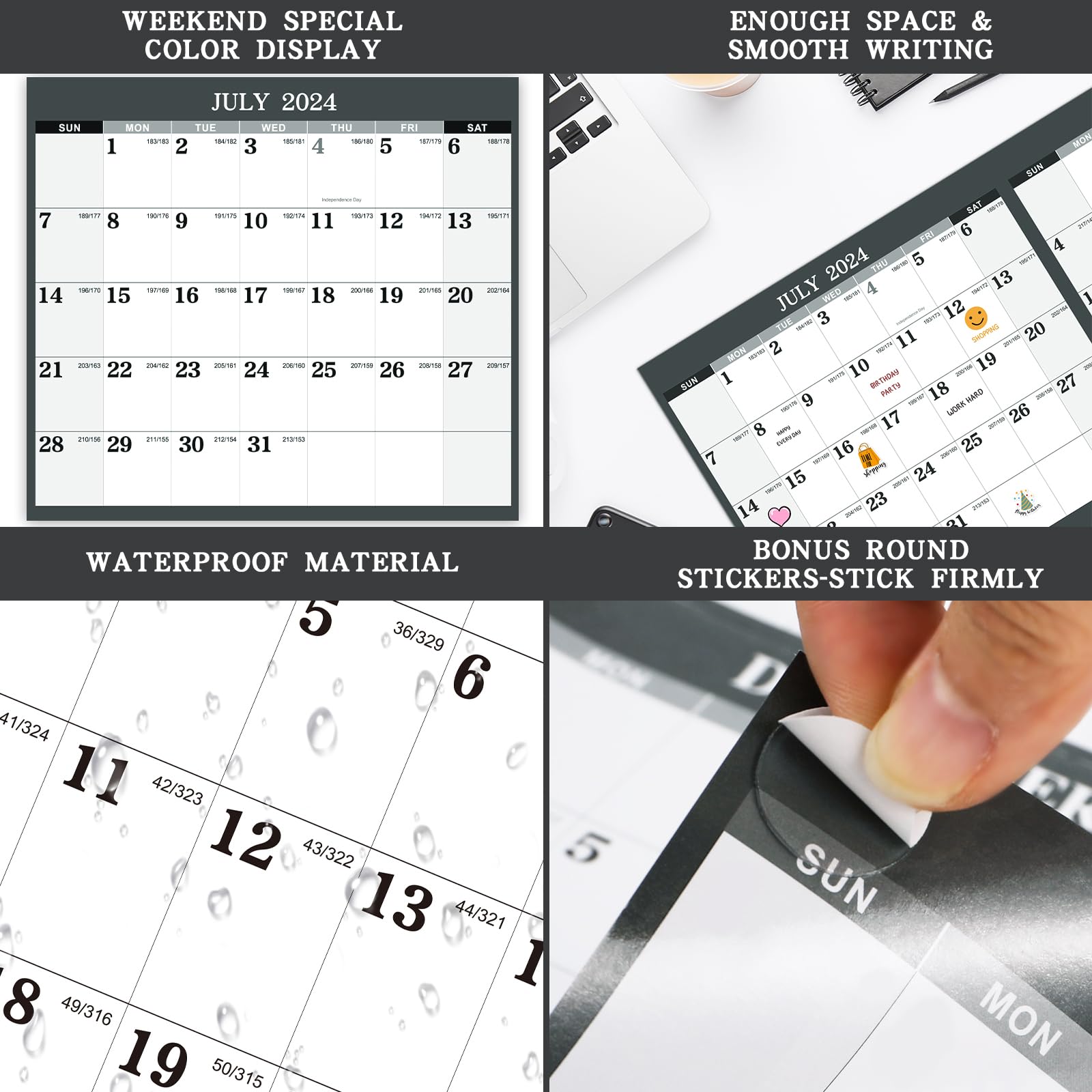 Mua 2024-2025 Dry Erase Calendar - 2024-2025 Yearly Wall Calendar, JUL ...