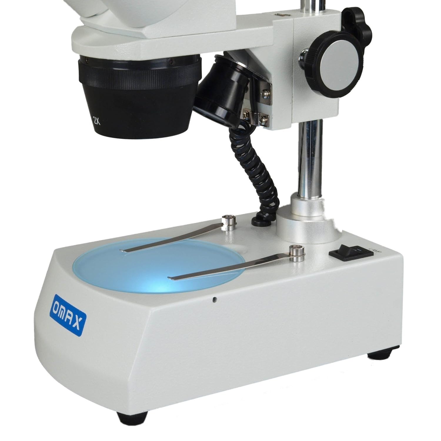 OMAX 20X-40X Cordless Dual LED Lights Binocular Stereo Microscope with ...