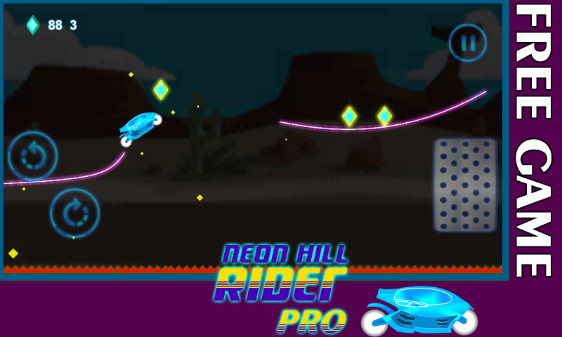 Neon Hill Rider Pro | New neon Rider game | Best game:Amazon.com ...