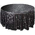 Amazon.com: Efavormart 120" Big Payette Sparkly Sequin Round Tablecloth for Wedding Banquet ...