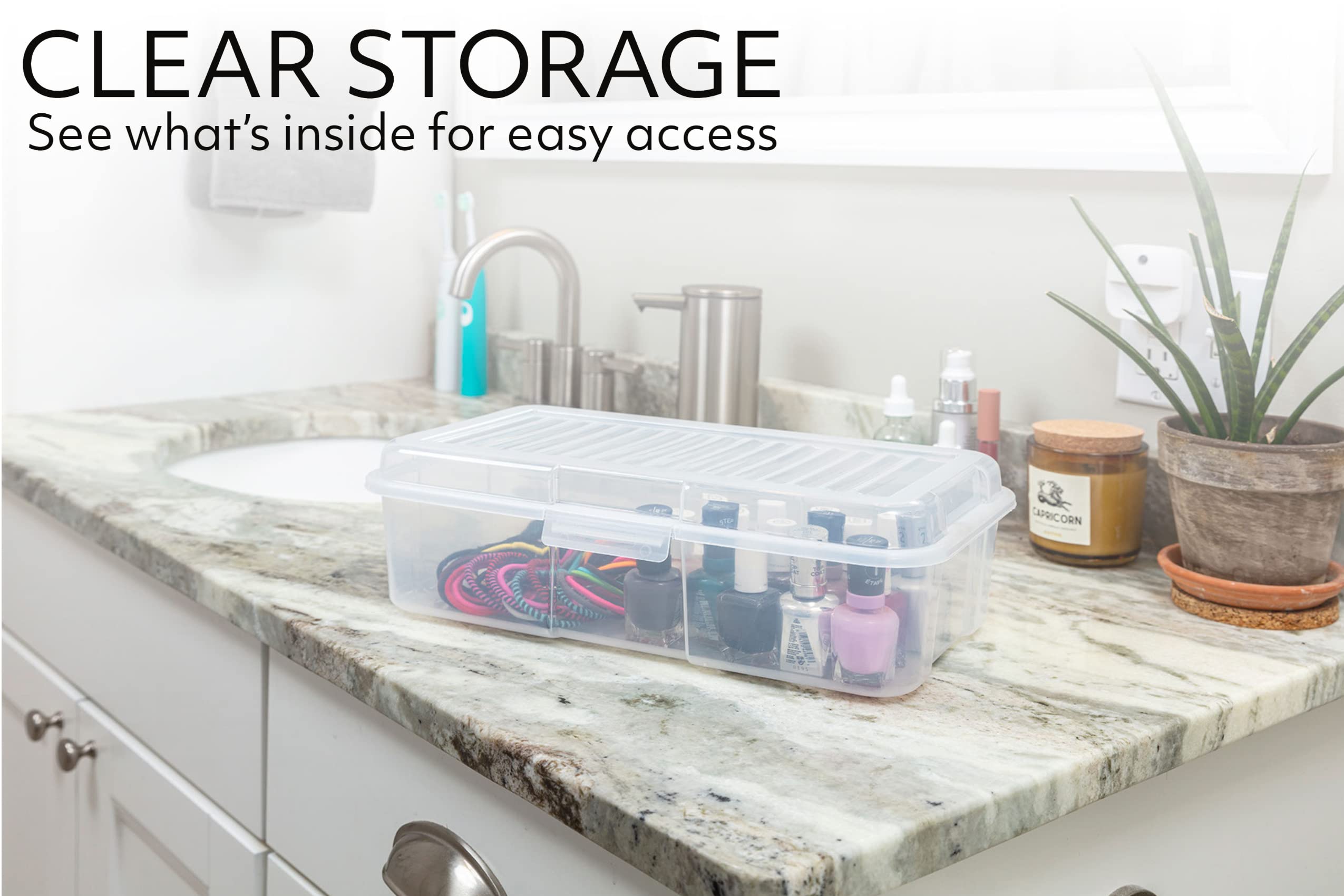 Mua Rubbermaid 6 Qt. Handi-Box, Stackable Plastic Storage Bin with ...
