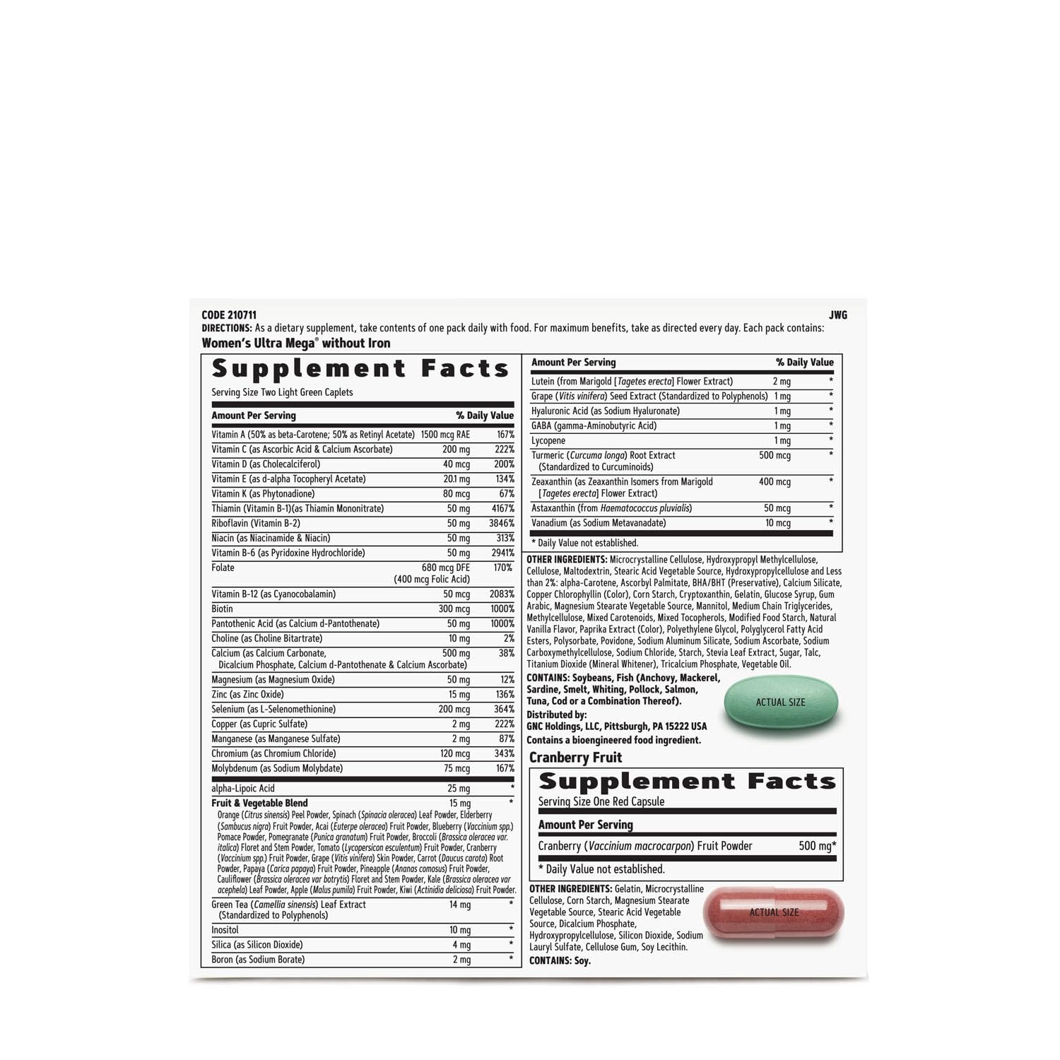 Mua Women's Ultra Mega Live Well Vitapak | Full Body Supplement Support ...