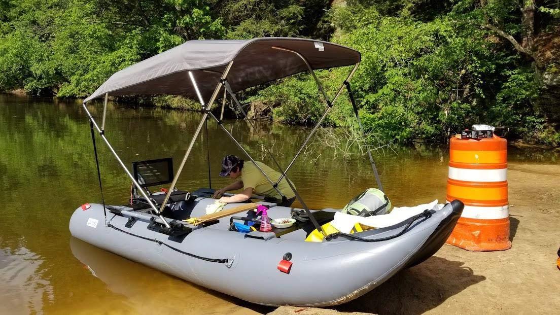 $58/mo - Finance BRIS 14.1ft Inflatable Boat Inflatable Kayak 3 Person ...