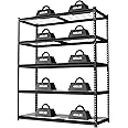 Amazon.com: WORKPRO 5-Tier Metal Shelving Unit, 48”W x 24”D x 72”H ...