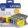 Amazon.com: LC75 High Yield Ink Cartridge Replacement for Brother LC75 ...