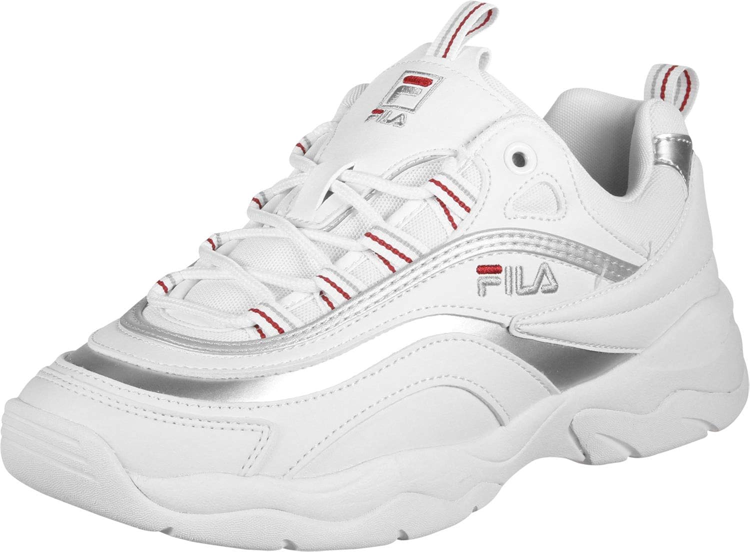 Fila Scarpa Donna Ray Low MOD. 1010562 White Silver: Amazon.it: Scarpe ...