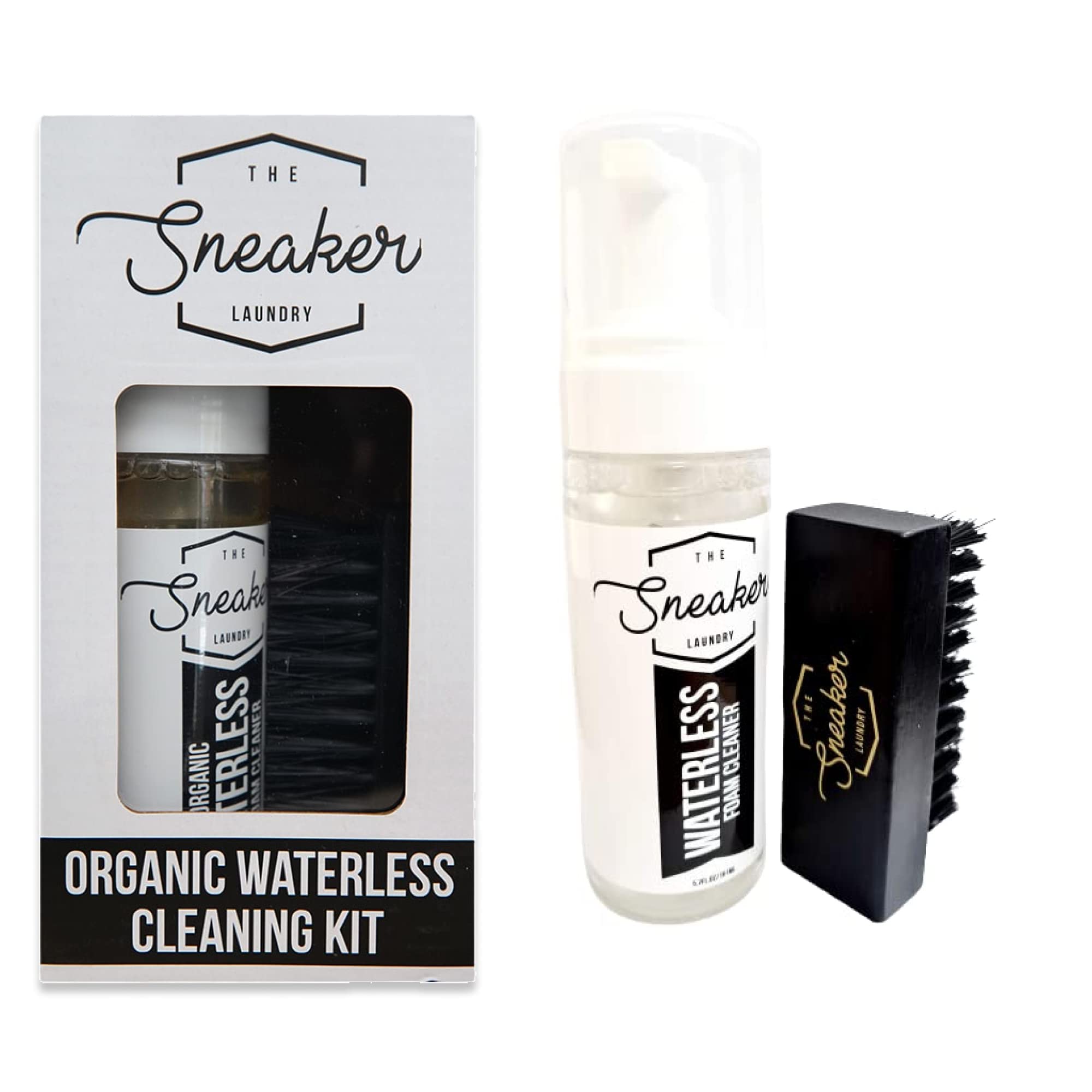 THE SNEAKER LAUNDRY Shoe Cleaner Kit - Waterless Foam Cleaning Kit ...