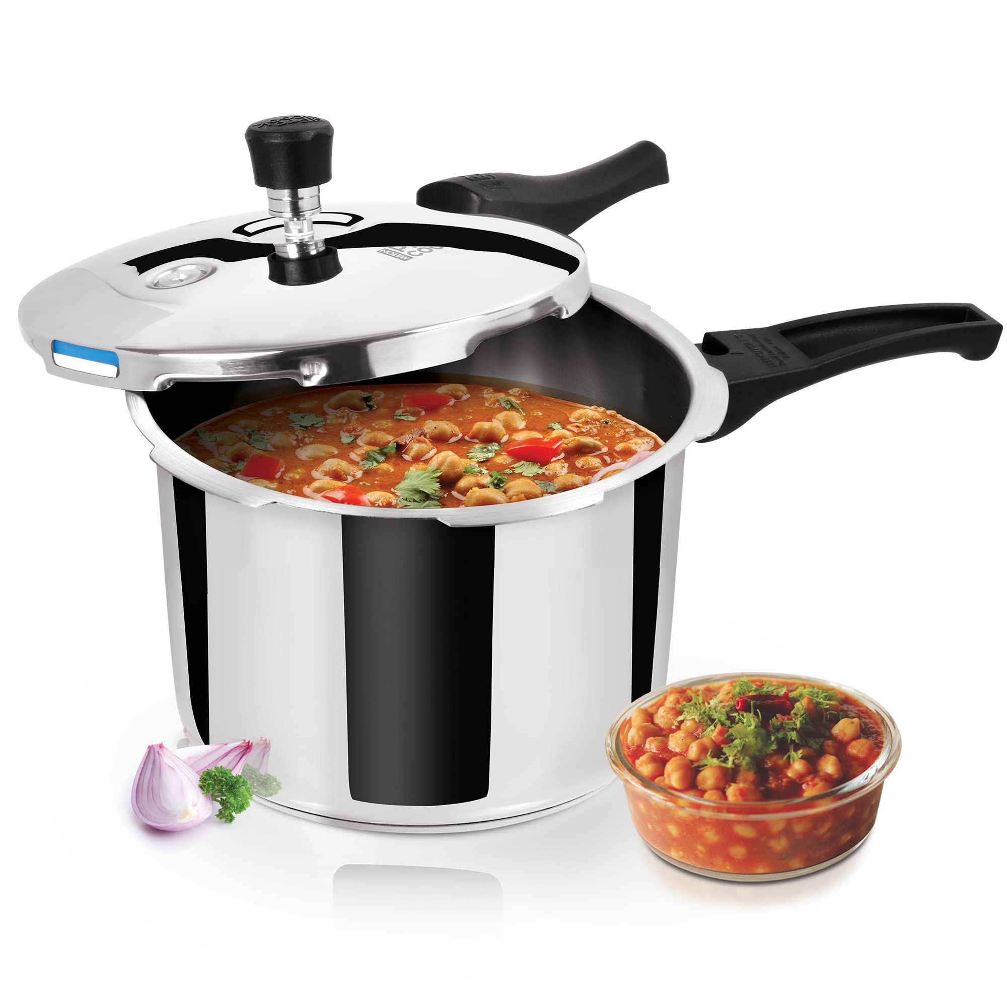 Milton Pro Cook Sandwich Bottom Stainless Steel Pressure Cooker with ...