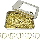 Amazon.com : 200 Pcs Heart Paper Clips Mini, Rose Gold Paperclips ...