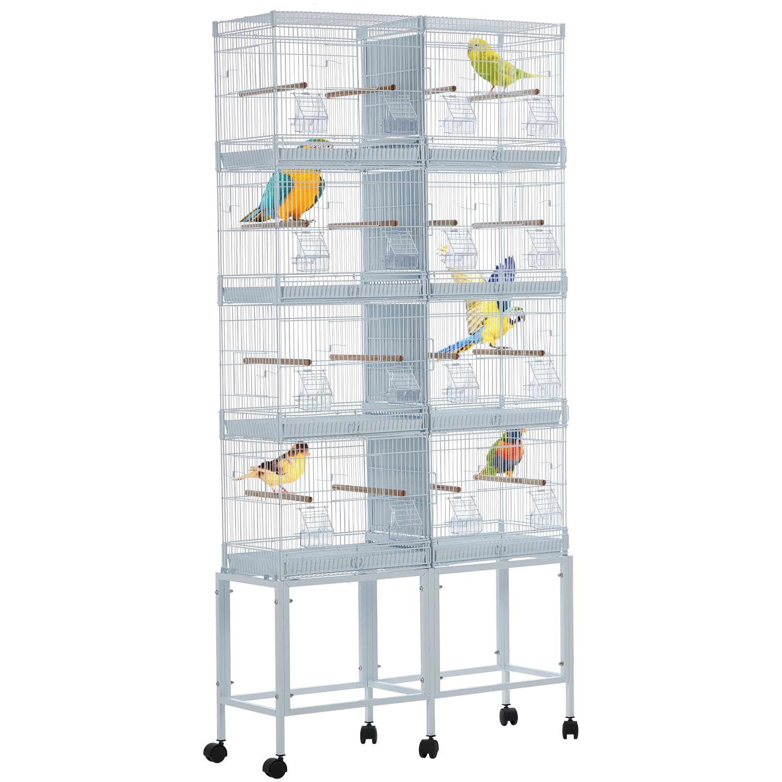 Extra Large Bird Cage Metal Parrot Cage for Mid-Sized Parrots ...