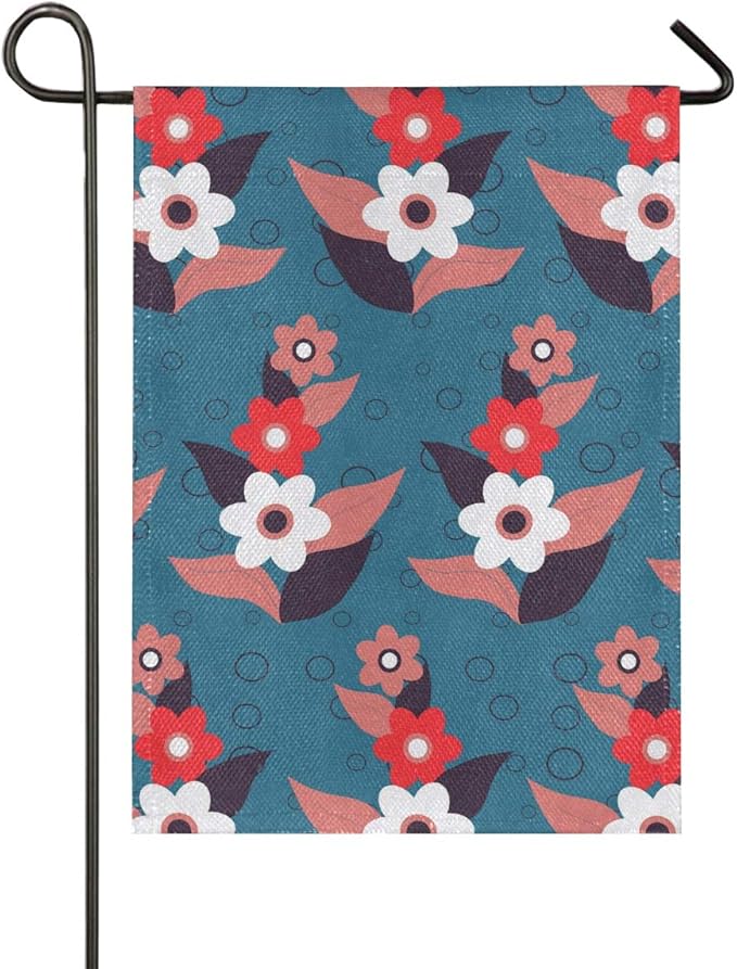 Amazon.com : FAJRO Cute Little Flowers Flag Yard Decor Garden Flag for ...