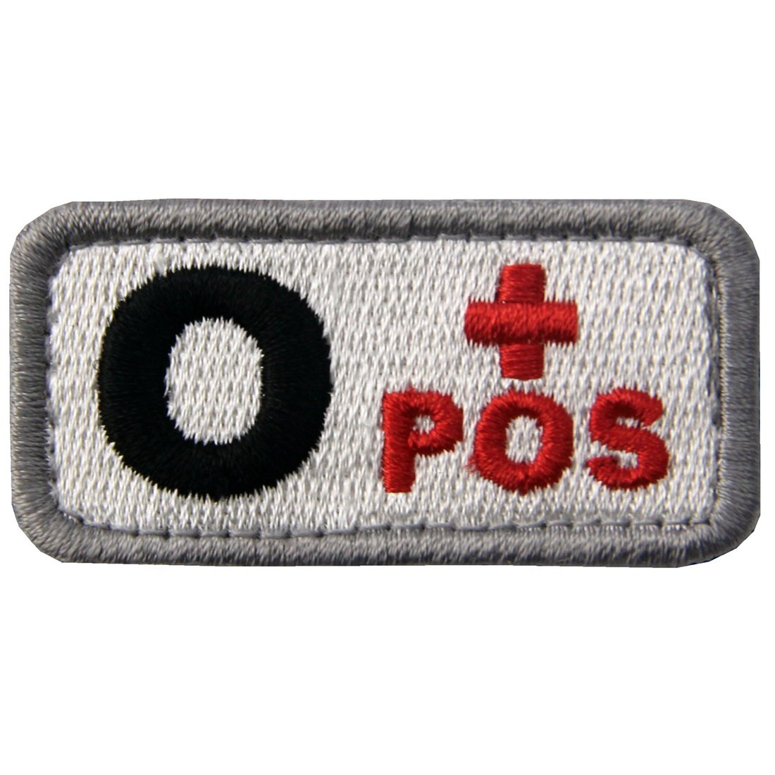 Mua O Shape + Tactical Blood Type Embroidered Velcro Patch White and ...