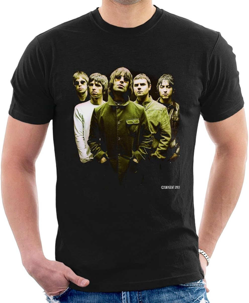 Oasis Band Liam Noel Gallagher Men's T-Shirt: Amazon.co.uk: Clothing