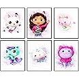 Amazon.com: Gabby Dollhouse Wall Art Decor - Unframed Set of 6 (8x10 ...