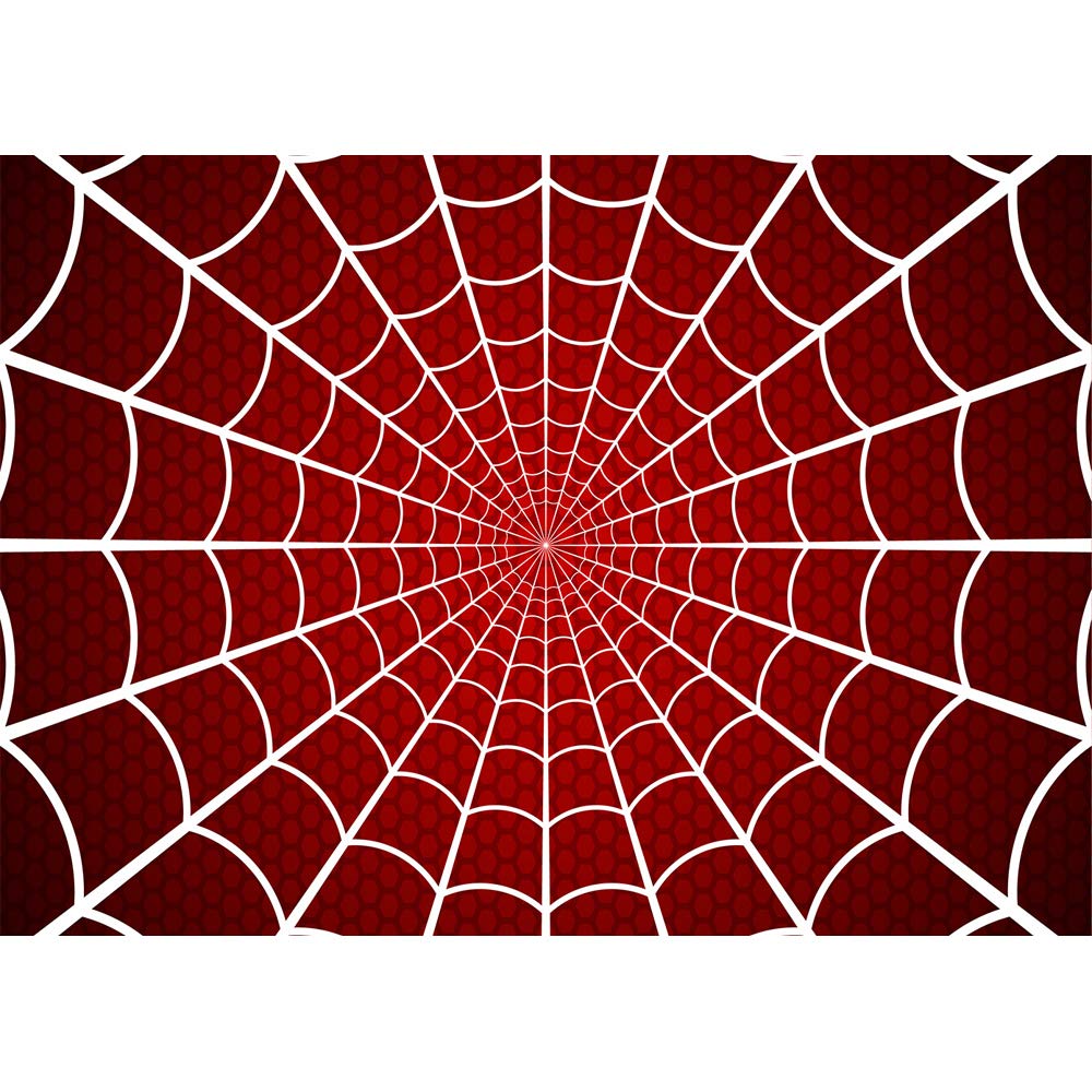 Mua Super Hero Spiderman Themed Birthday Backdrop Boy 7x5ft White ...