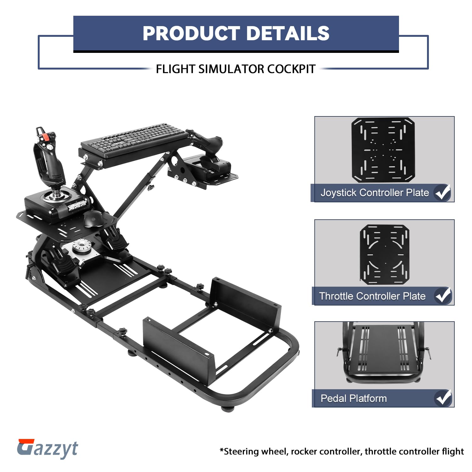 Mua Gazzyt Racing Simulator Cockpit Sim Flight Cockpit Fit for Logitech ...