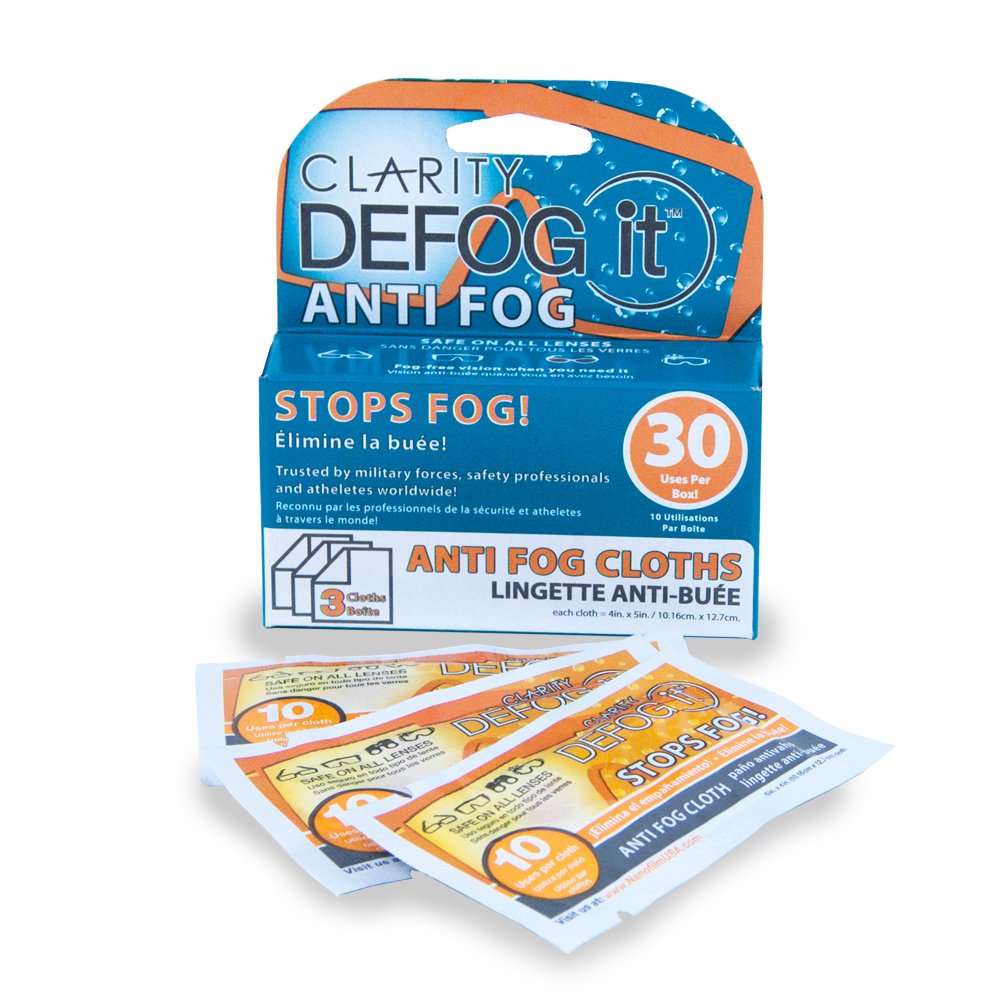 Amazon.com: Clarity Defog It Dry Anti Fog Cloth, 20 Uses Per Cloth ...