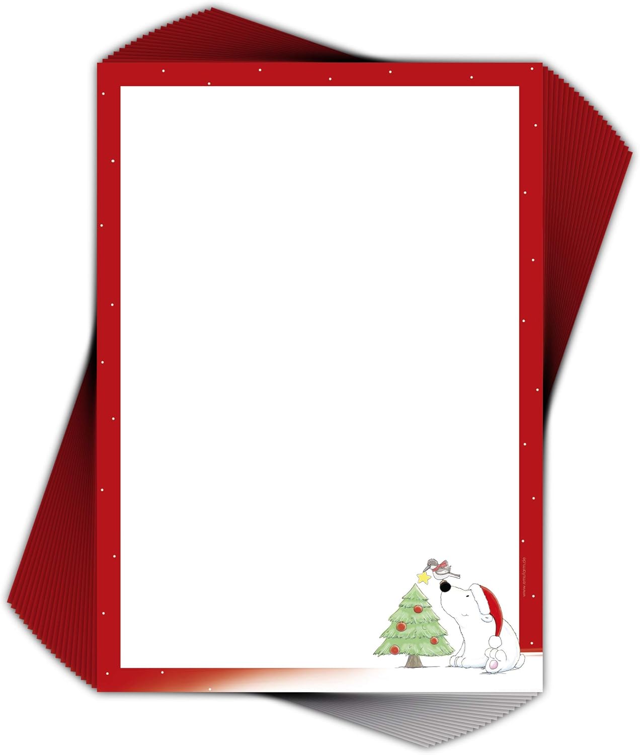 Christmas Letter Paper For Children Ice Bear 50 Sheets DIN A4 christmas-letter-paper-for-children-ice-bear-50-sheets-din-a4