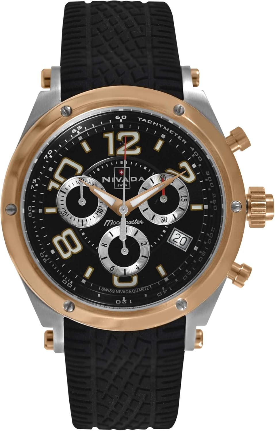 Nivada Swiss NG30051GBINA3 Moonmaster Chrono Caballero: Amazon.com.mx ...