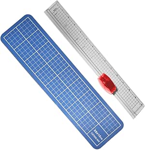Amazon.com : Paper Trimmer Ruler & Cutting Mat : Office And School ...