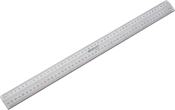 Westcott E-10113 00 Righello da taglio con bordo in metallo, 50 cm ...