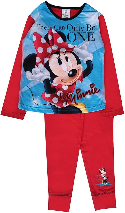 Girls Minnie Mouse Long Length Pyjamas: Amazon.co.uk: Clothing