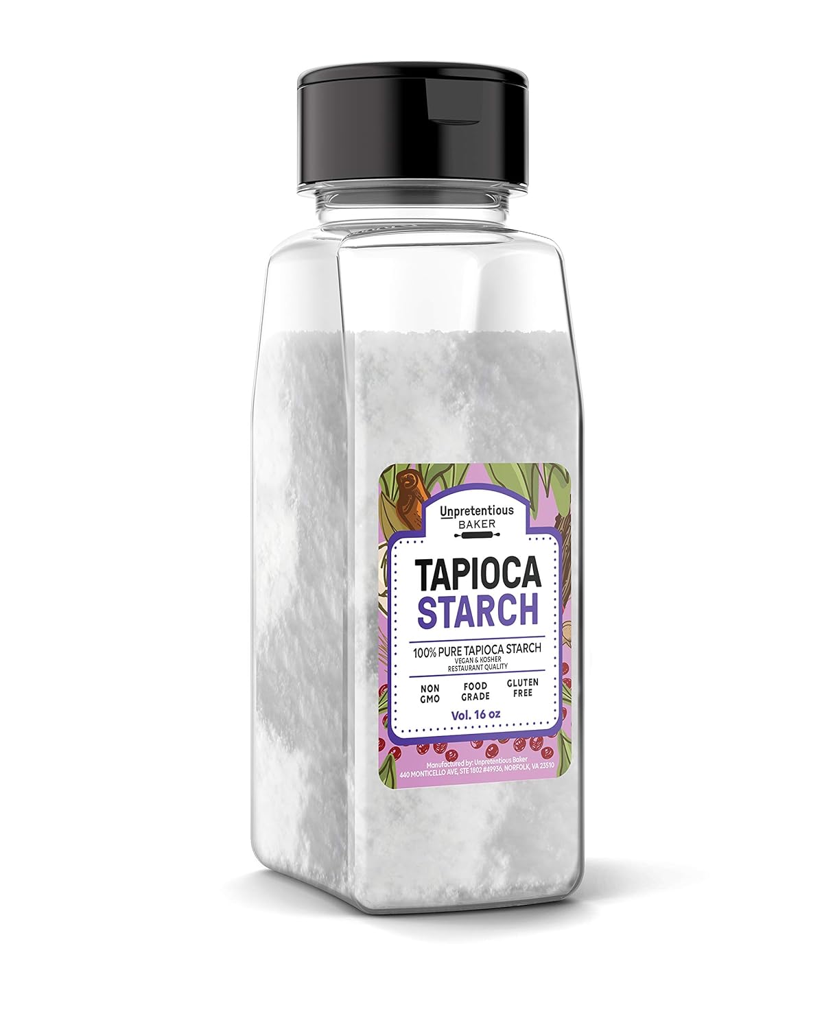 Tapioca Starch, 2 Cups Premium Quality Tapioca Flour, Vegan & Gluten ...