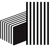 Amazon.com: HEIPINIUYE 25 Pieces 3-ply Striped Paper Napkins Black and ...