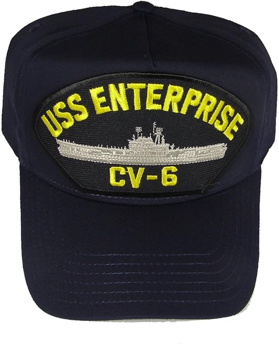 Amazon.com: EC USS Enterprise CV-6 HAT - Navy Blue - Veteran Owned ...