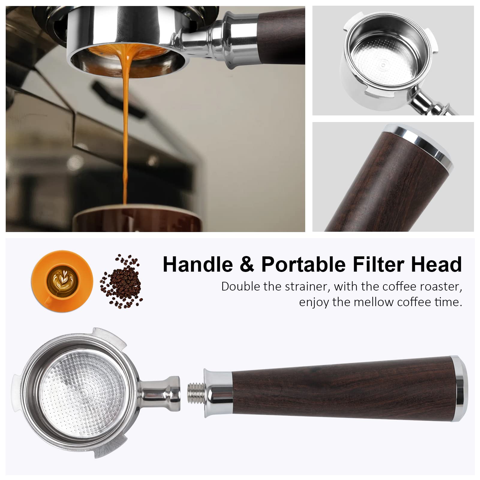 Mua 51mm Bottomless Portafilter 3 Ears, YMWVH Professional Espresso ...