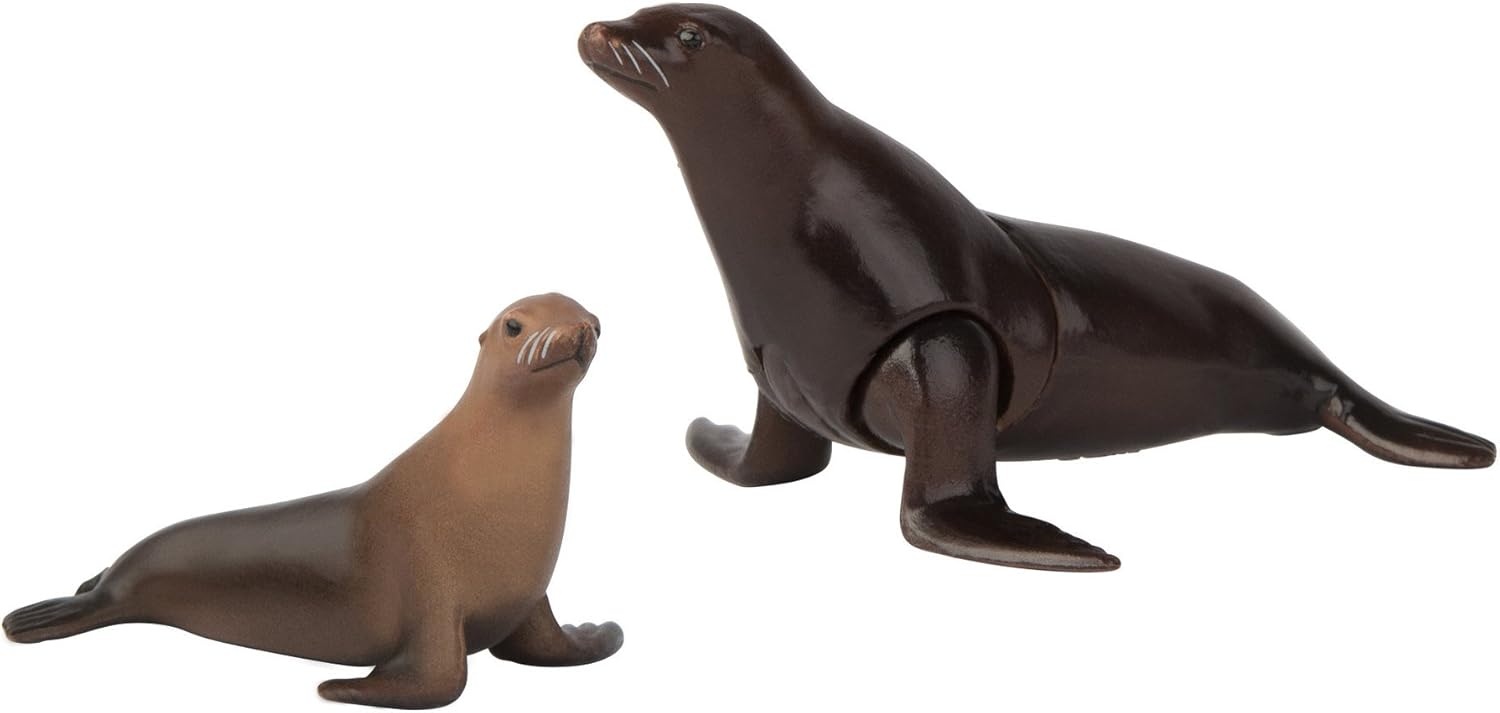 ANIA T16076 Animal Pack, Baby Sea Lion and Cub Articulated Mini Figure ...