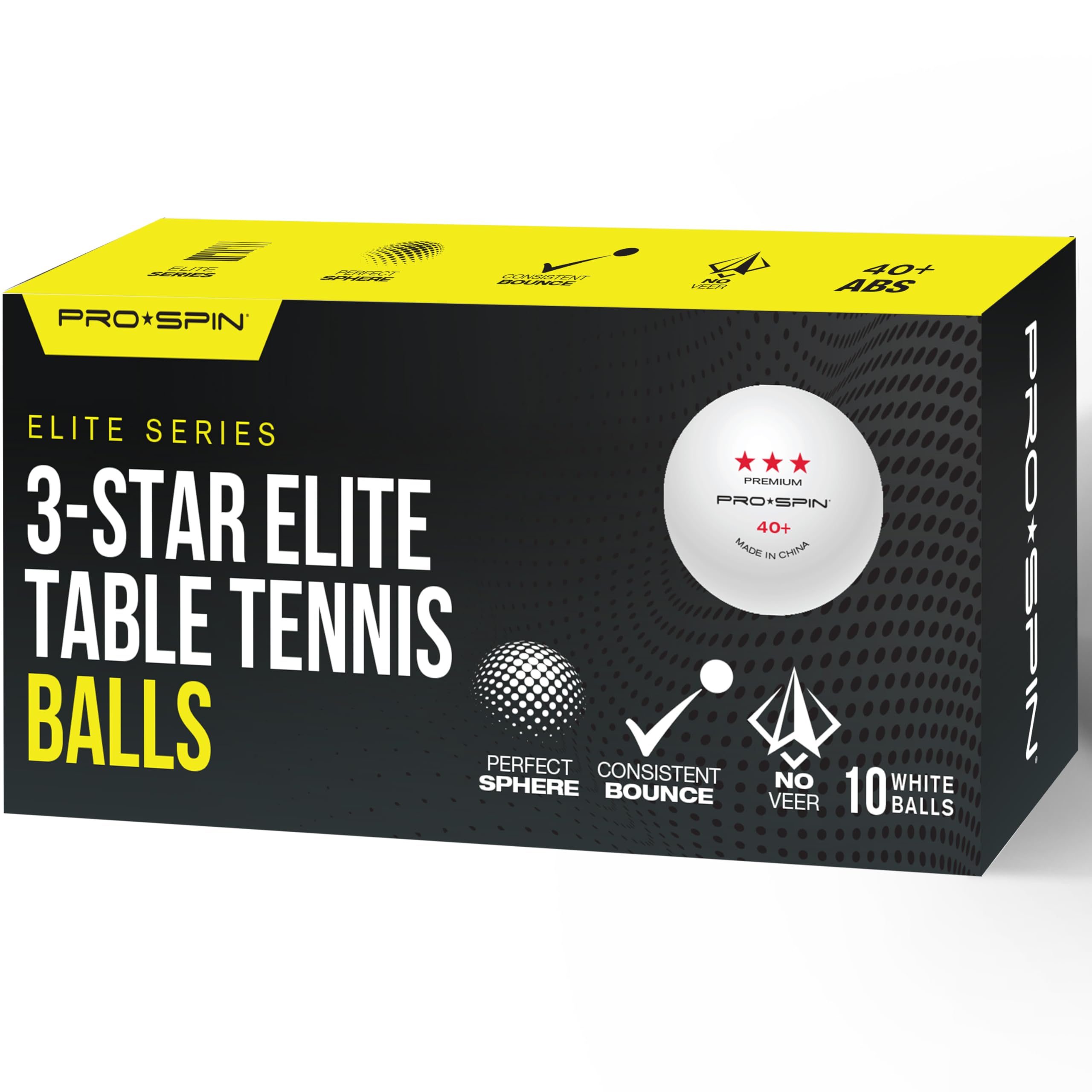 Mua PRO SPIN Ping Pong Balls - 3-Star Elite White Table Tennis Balls ...