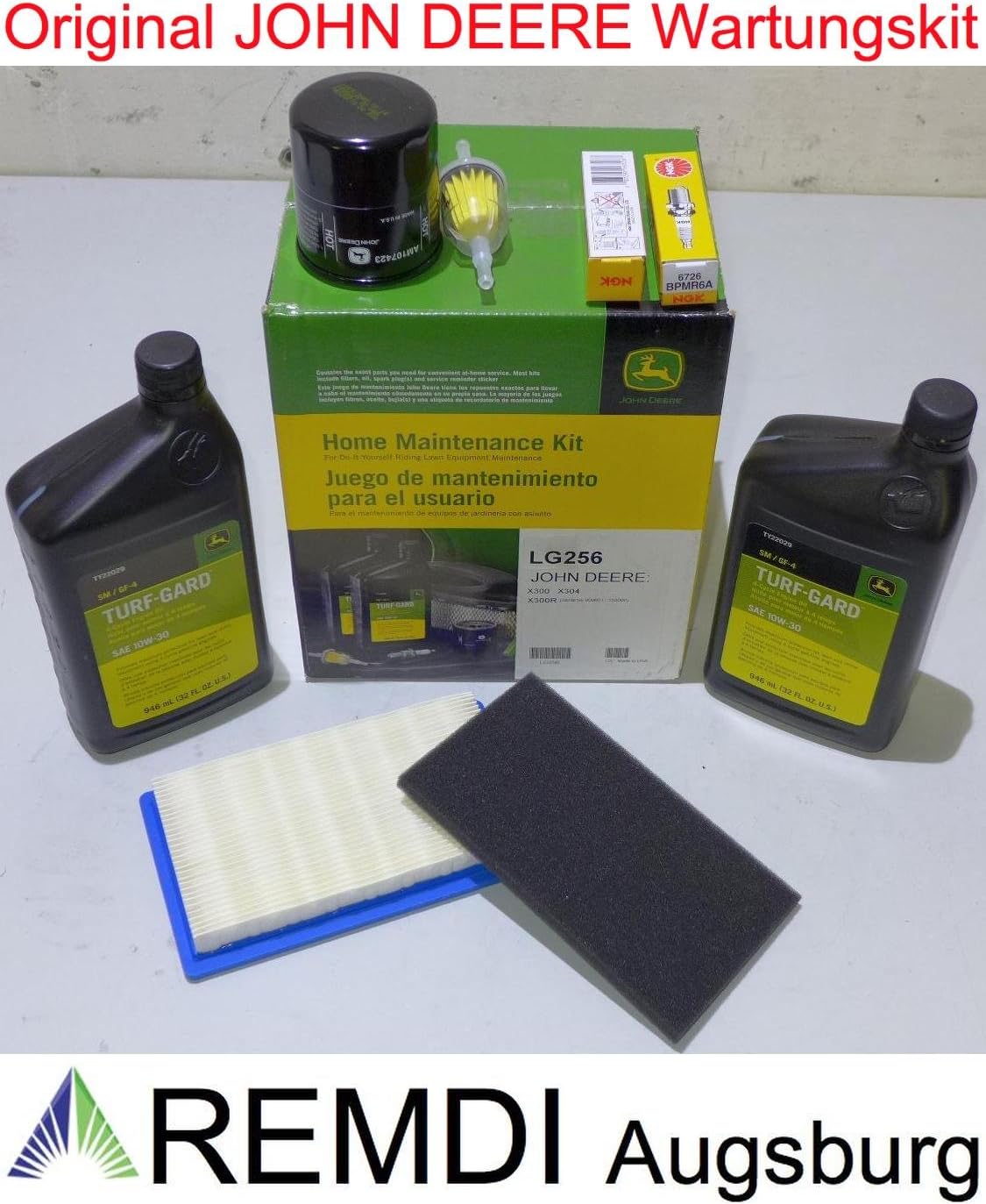 JOHN DEERE Wartungskit für Kundendienst LG256 X300R, X300, X304: Amazon ...